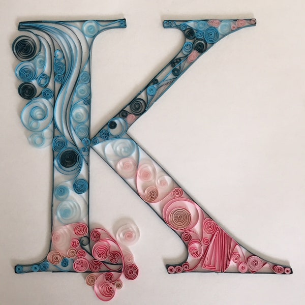 Quilled Monogram - Etsy