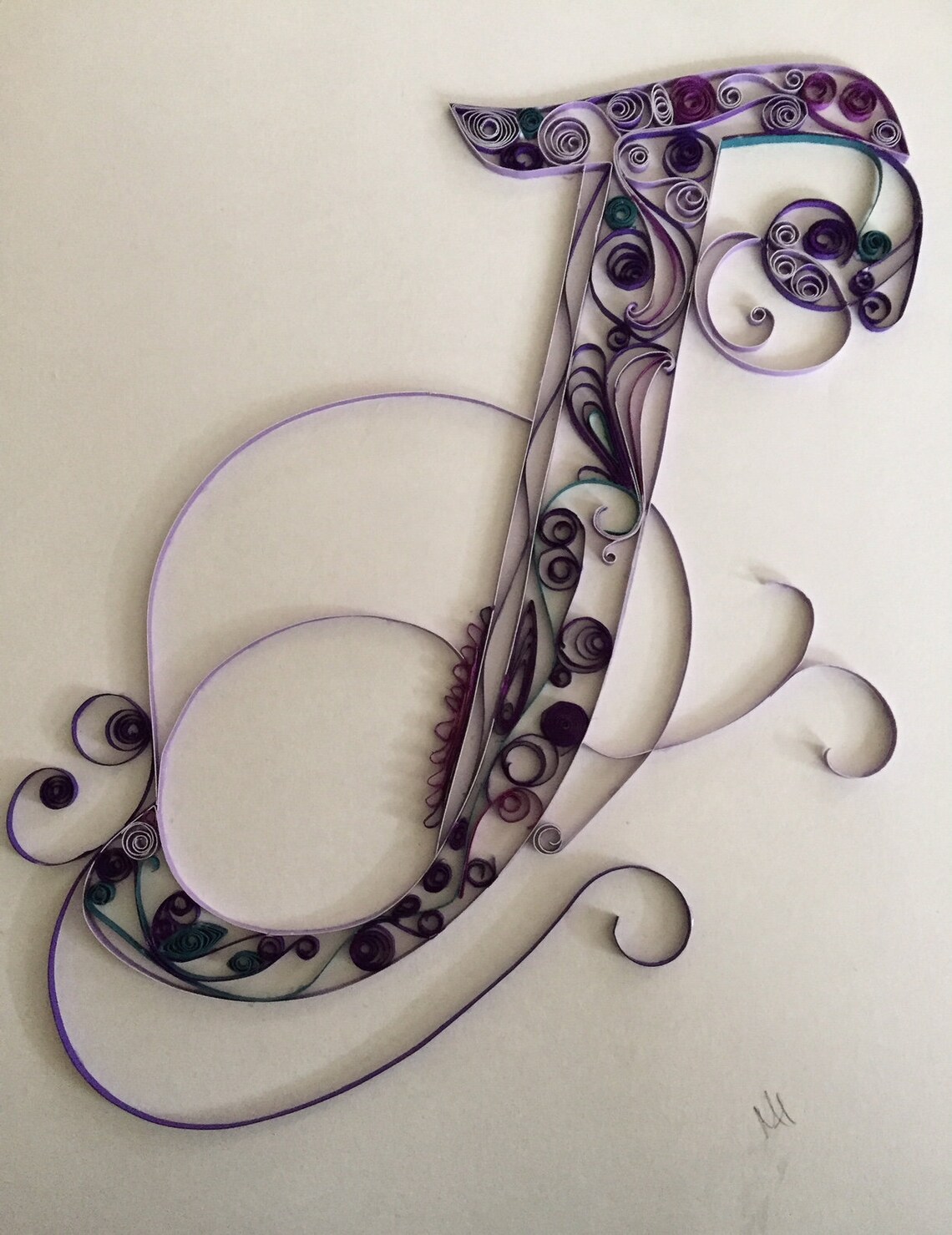 Custom 11x14 Quilled Monogram, Framed Letter - Etsy