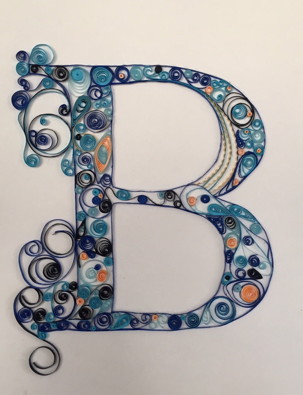 Custom 11x14 Quilled Monogram, Framed Letter - Etsy