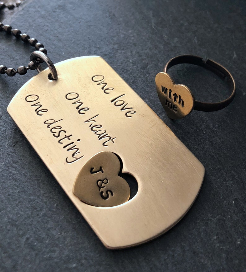 Personalized Boyfriend Girlfriend Jewelry, Boyfriend Dog Tag Necklace ...