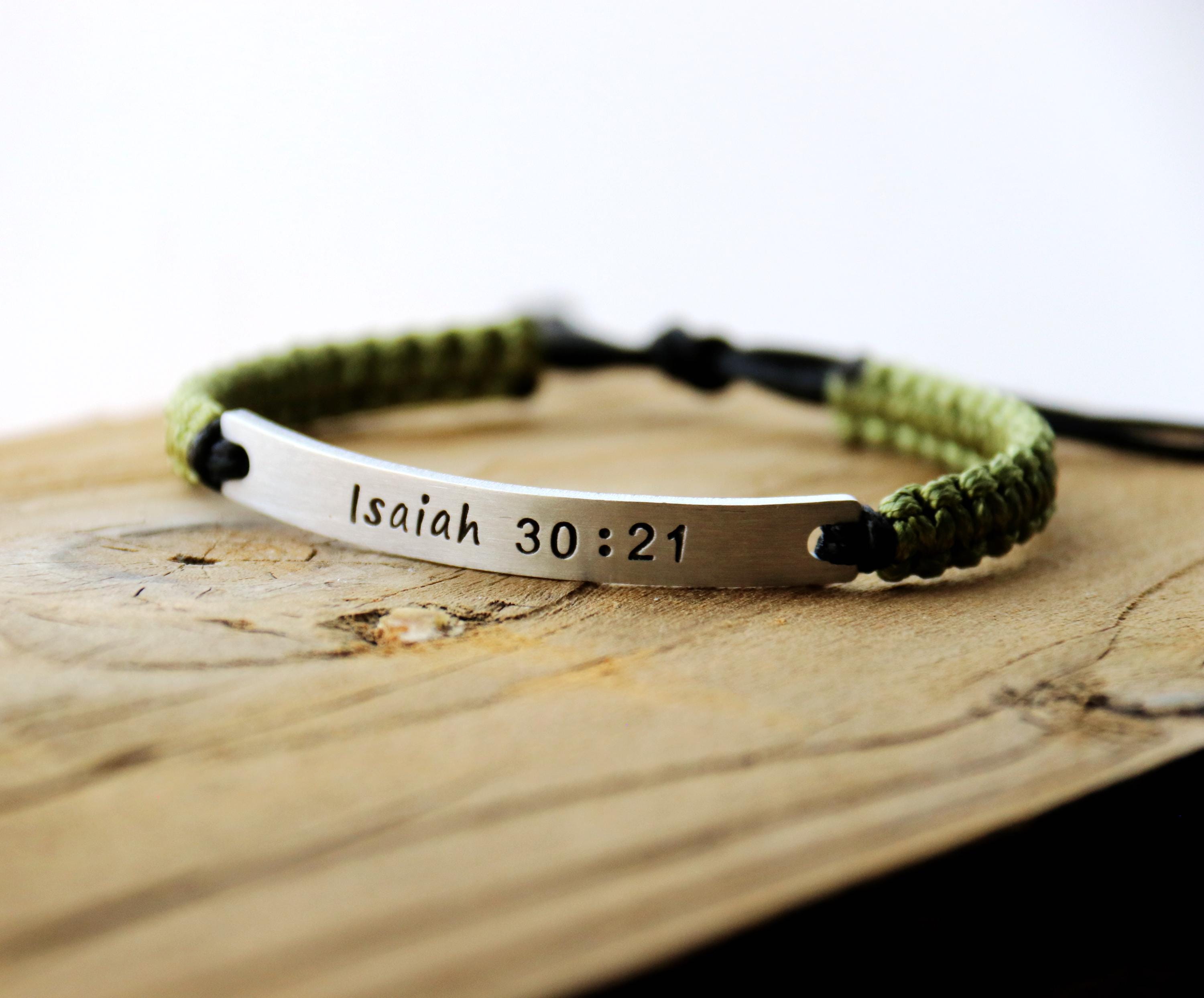 Bible Quote Bracelet • Bible Verse Bracelet • Personalized Baptism ...