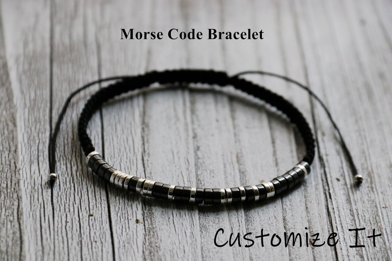 Personalized Morse Code Bracelet, Surfer Bracelet for Men and Women, Anniversary Gift, Birthday ...