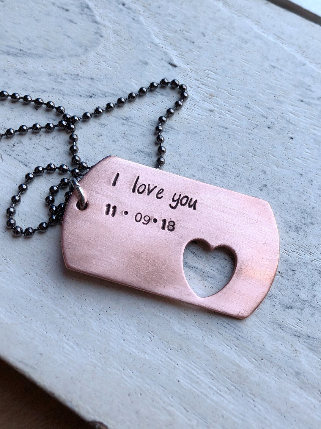 Custom Anniversary Necklace for Boyfriend, Personalized Necklace ...