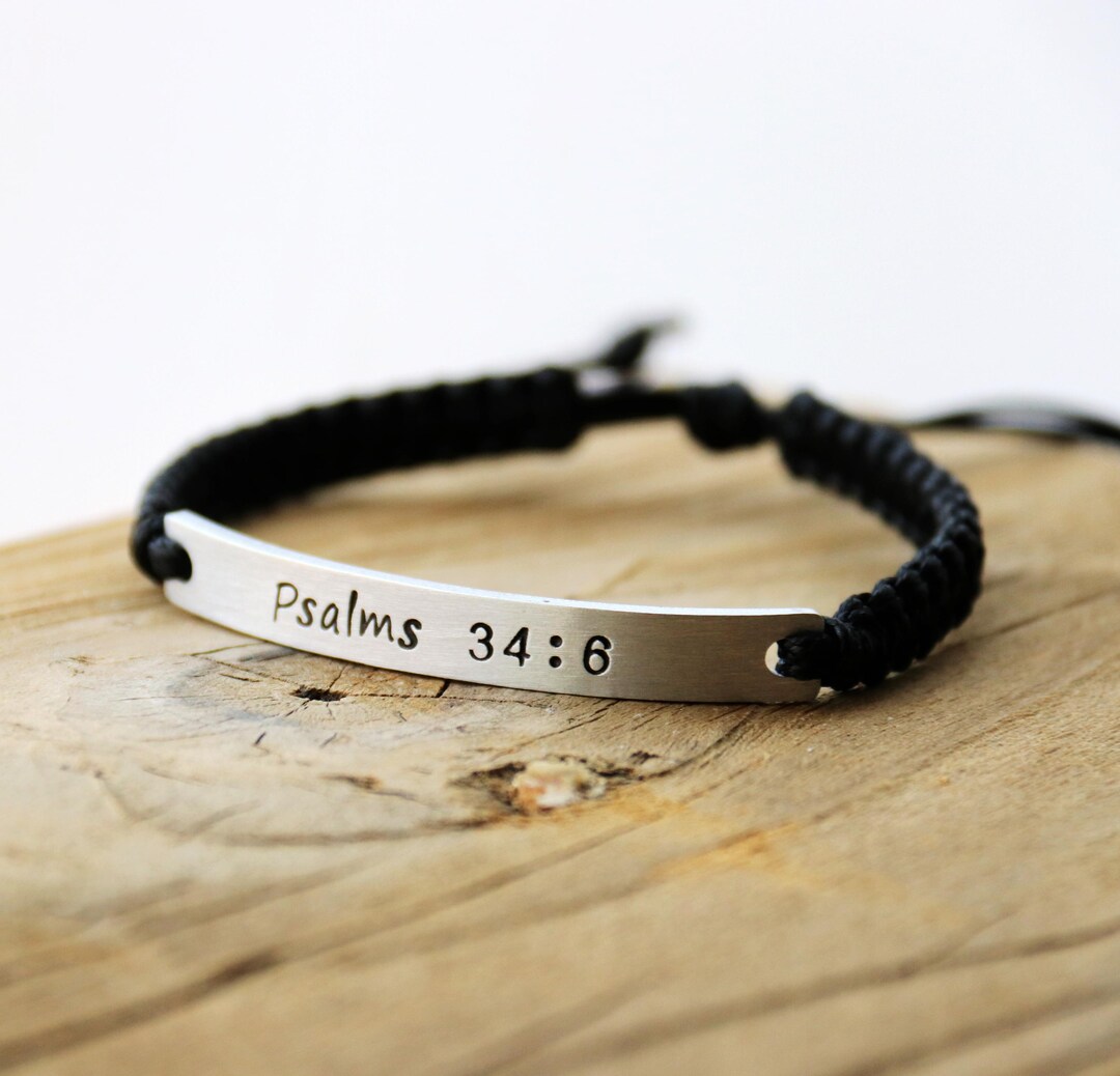 Bible Verse Bracelet • Personalized Baptism Bracelet • Bible Bracelet ...