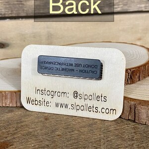 Custom Wood Name Tag With Logo; Personalized Name Badge, Employee Name ...