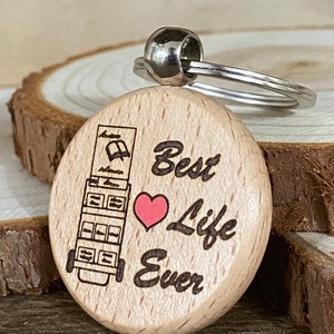 Best Life Ever Wood Keychain - Cart Witnessing - Etsy