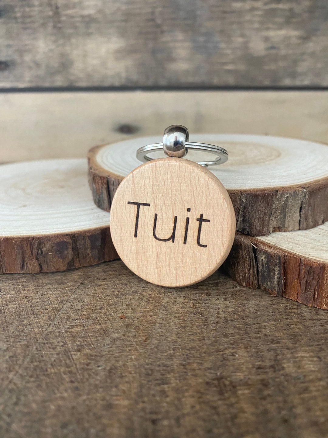 Bulk 1.5" Tuit Wood Keychain; When I Get a Round Tuit - Etsy