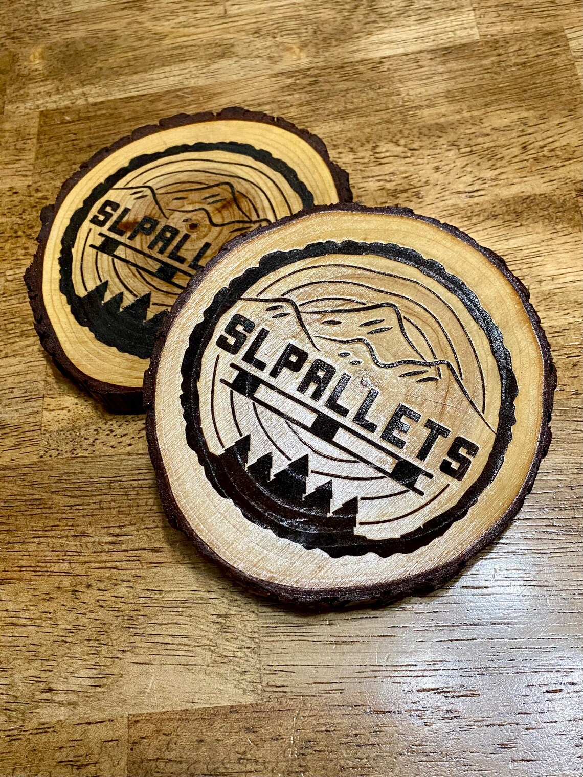Custom Drink Coasters With Your Company Logo or Slogan Laser - Etsy