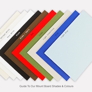 Photo/picture Mounts Size 30x40cm to Fit Image 25x35cm in White, Black ...