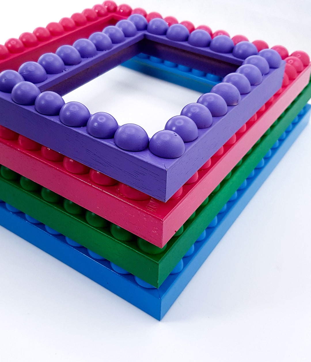 Wood Hand Made Bobbin Photo Picture Frame - Variety of Sizes & Colours ...