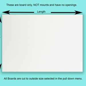 Off White Mount Board All Sizes Made to Measure Free Postage, Custom ...