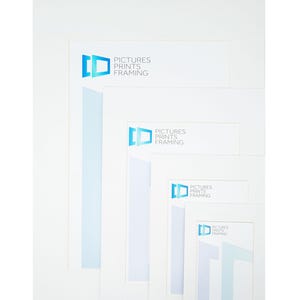 Photo/picture Mounts Size 30x40cm to Fit Image 25x35cm in White, Black ...