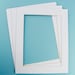 Photo/picture Mounts Size 30x40cm to Fit Image 25x35cm in White, Black ...