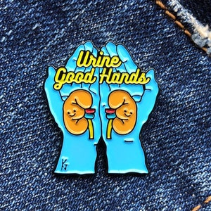 Urine Good Hands Kidney Transplant Pin- Urology/ Kidney Failure ...