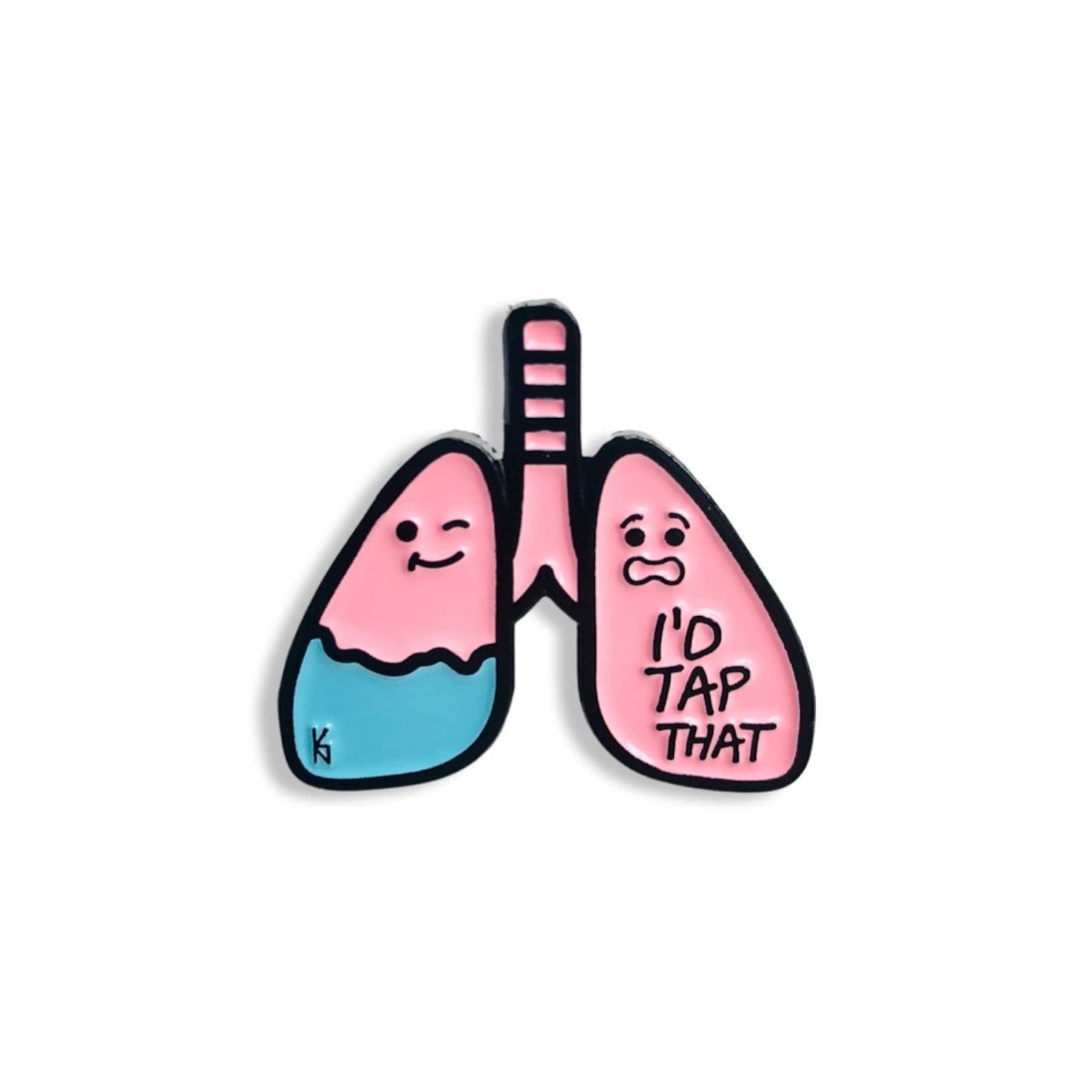 I'd Tap That Lung Pin Pulmonology / Enamel Pin / - Etsy