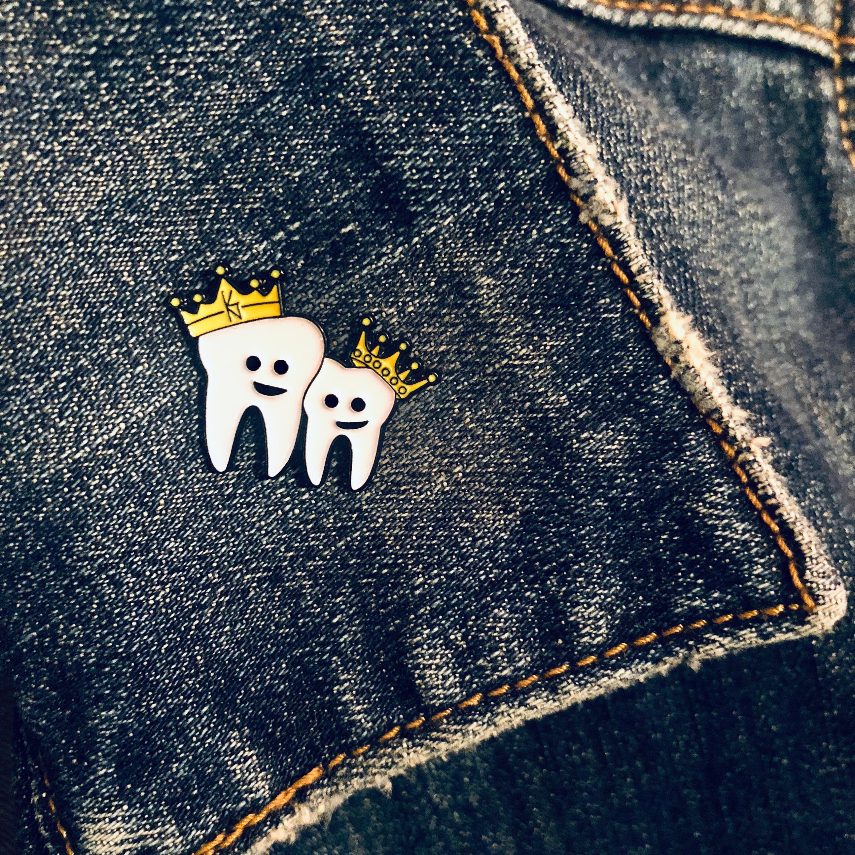 Dental Crown Pin/ Dental Student/ Dental Hygienist/ Dental Assistant ...