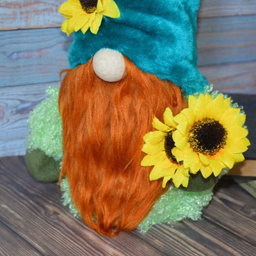 House Gnome with sunflowers Scandinavian gnome Swedish | Etsy
