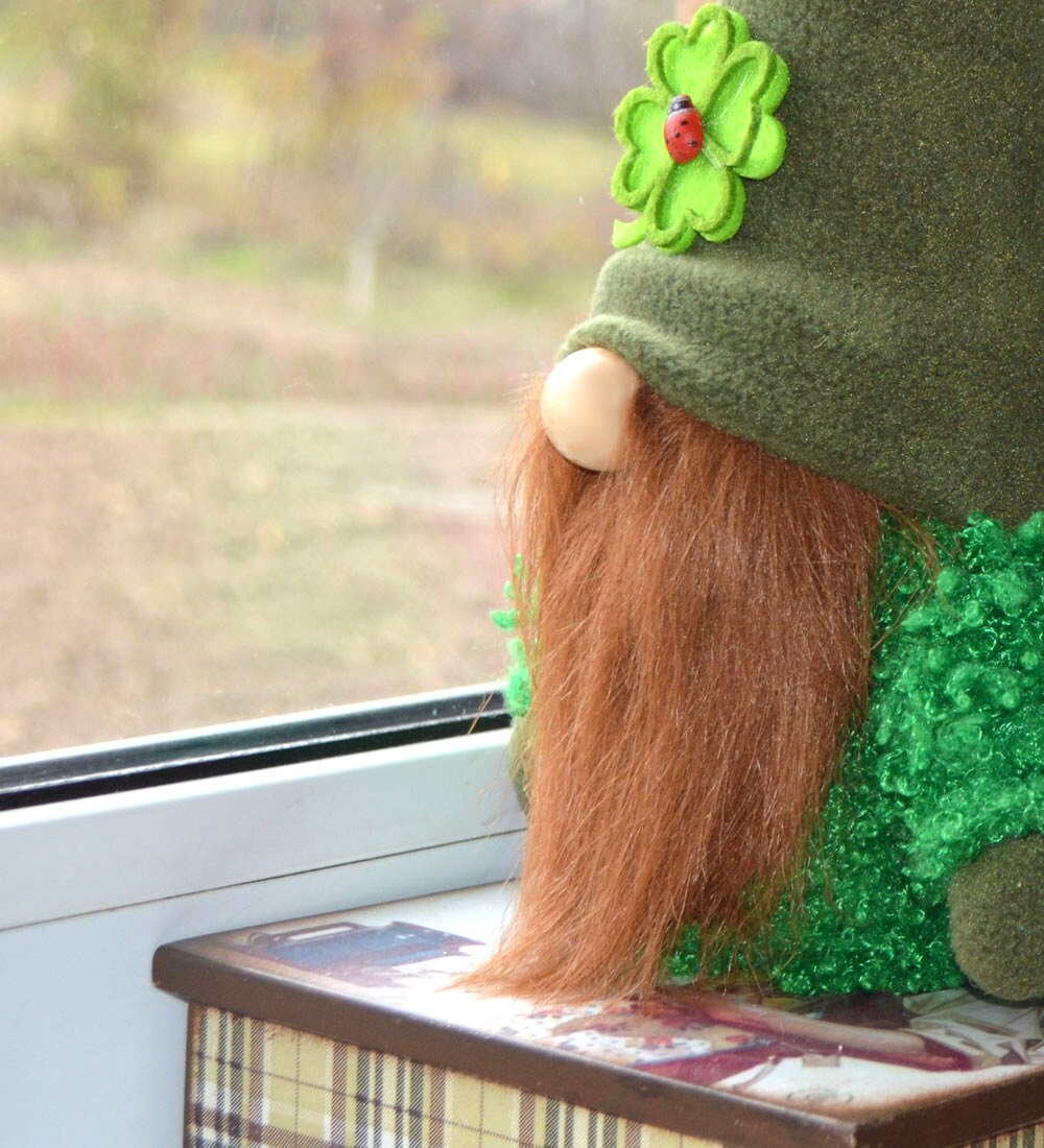 Lucky Gnome St Patrick's Day Patrick Gnome Irish Style - Etsy