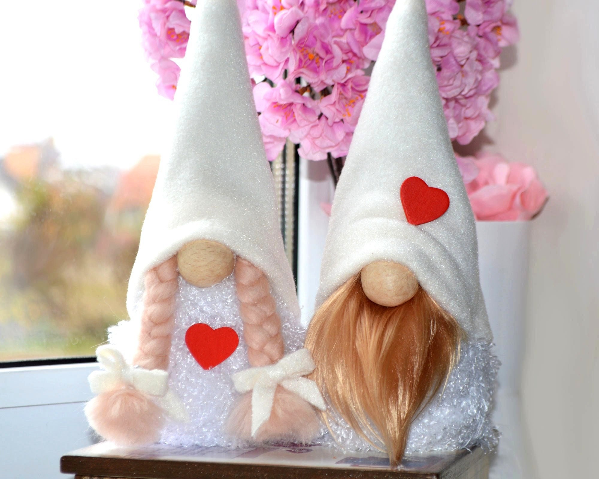 Scandinavian Gnomes love Valentine gnomes Valentine's | Etsy