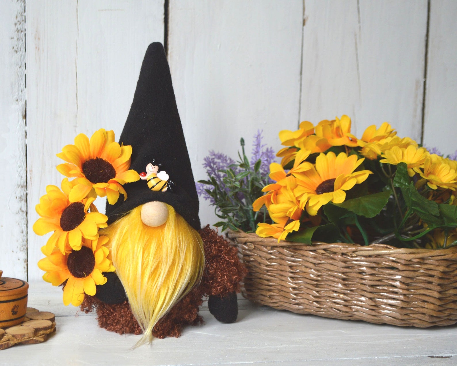 Summer Gnome Beekeeper Sunflower Decor Bee's Party Bee | Etsy