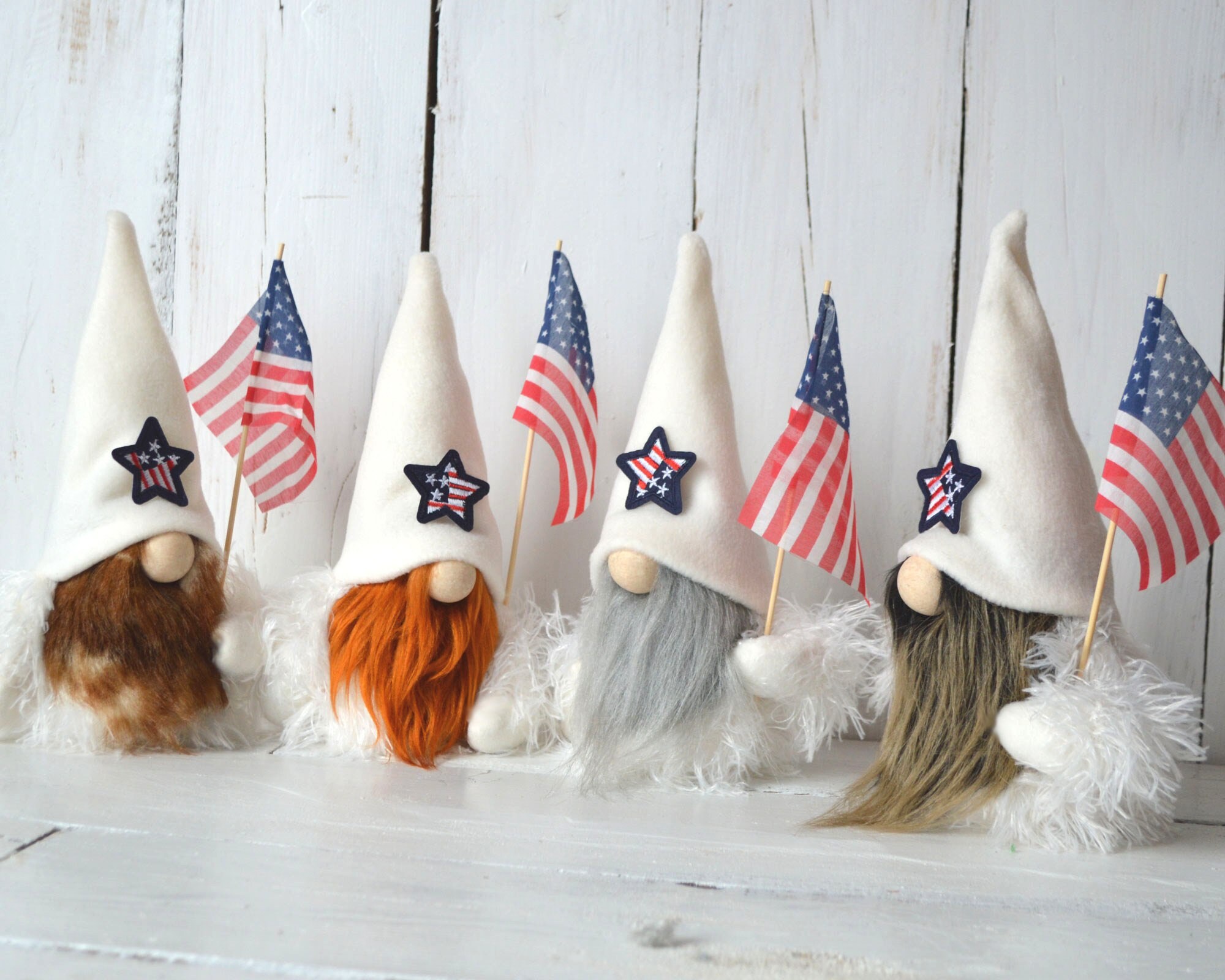 American Patriotic Gnomes Independence Day 4th of July | Etsy