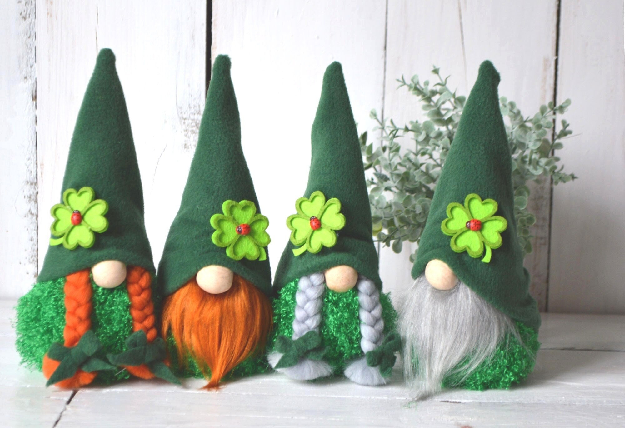 St Patrick's Day Good Luck Gnome Green Gnome Irish | Etsy