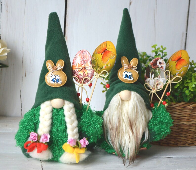 Easter Decoration Bunny Gnomes With Easter Eggs Easter Gift | Etsy