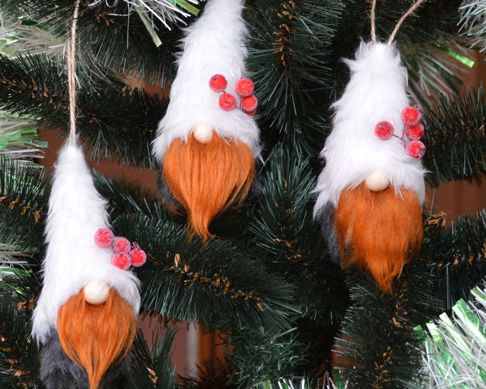 Christmas Tree Toys Gnomes Scandinavian gnome New Year | Etsy