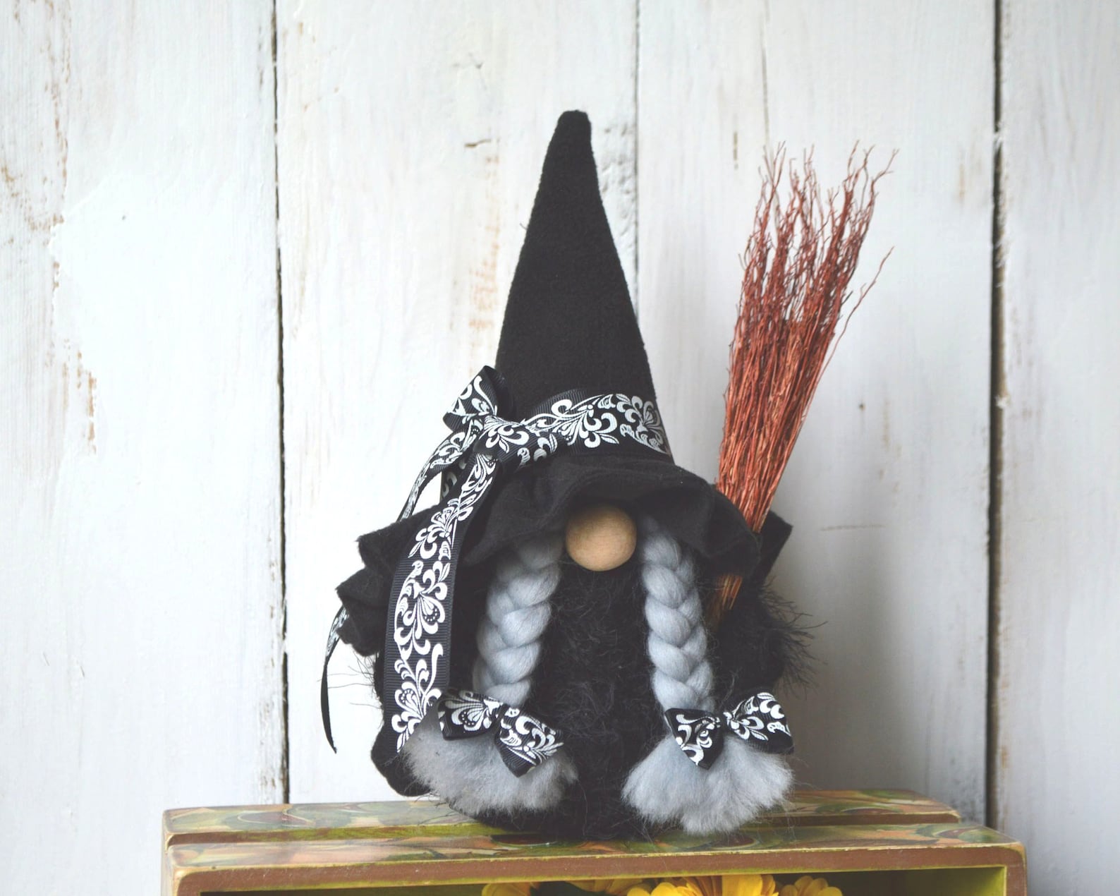 Good Luck Witch Halloween Witch Gnome Home Mascot Kitchen - Etsy