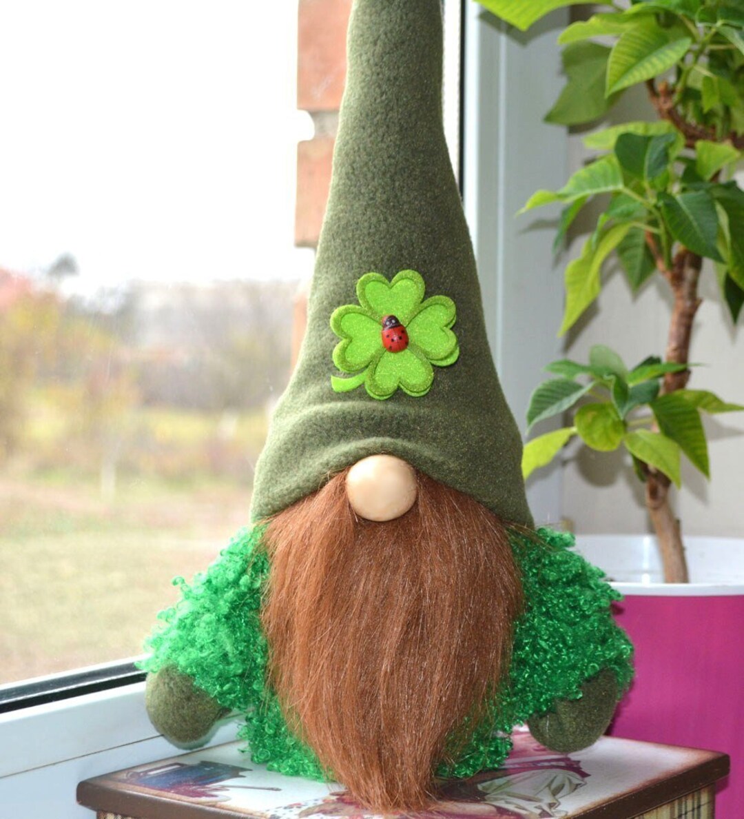 Lucky Gnome St Patrick's Day, Patrick Gnome, Irish Style, House Gnome ...