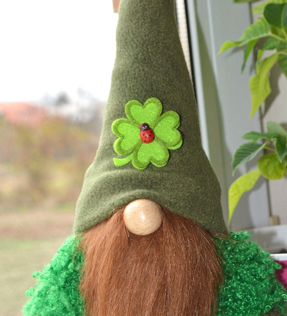 Lucky Gnome St Patrick's Day Patrick Gnome Irish Style - Etsy