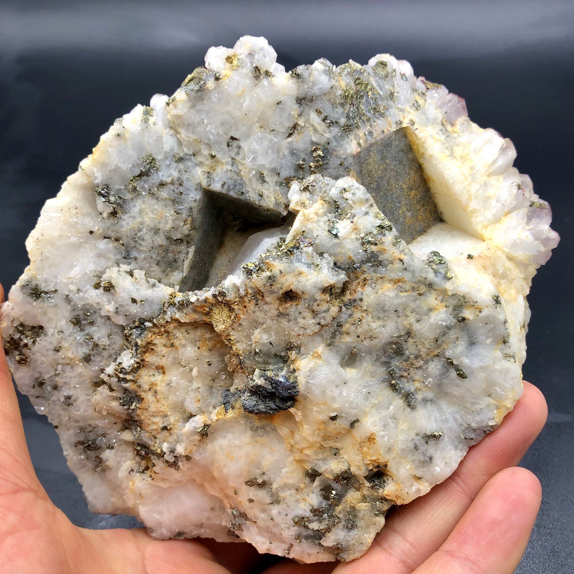 Red Crystal Quartz Mineral Stone VIZYTOU Natural Chalcopyrite Rock With ...