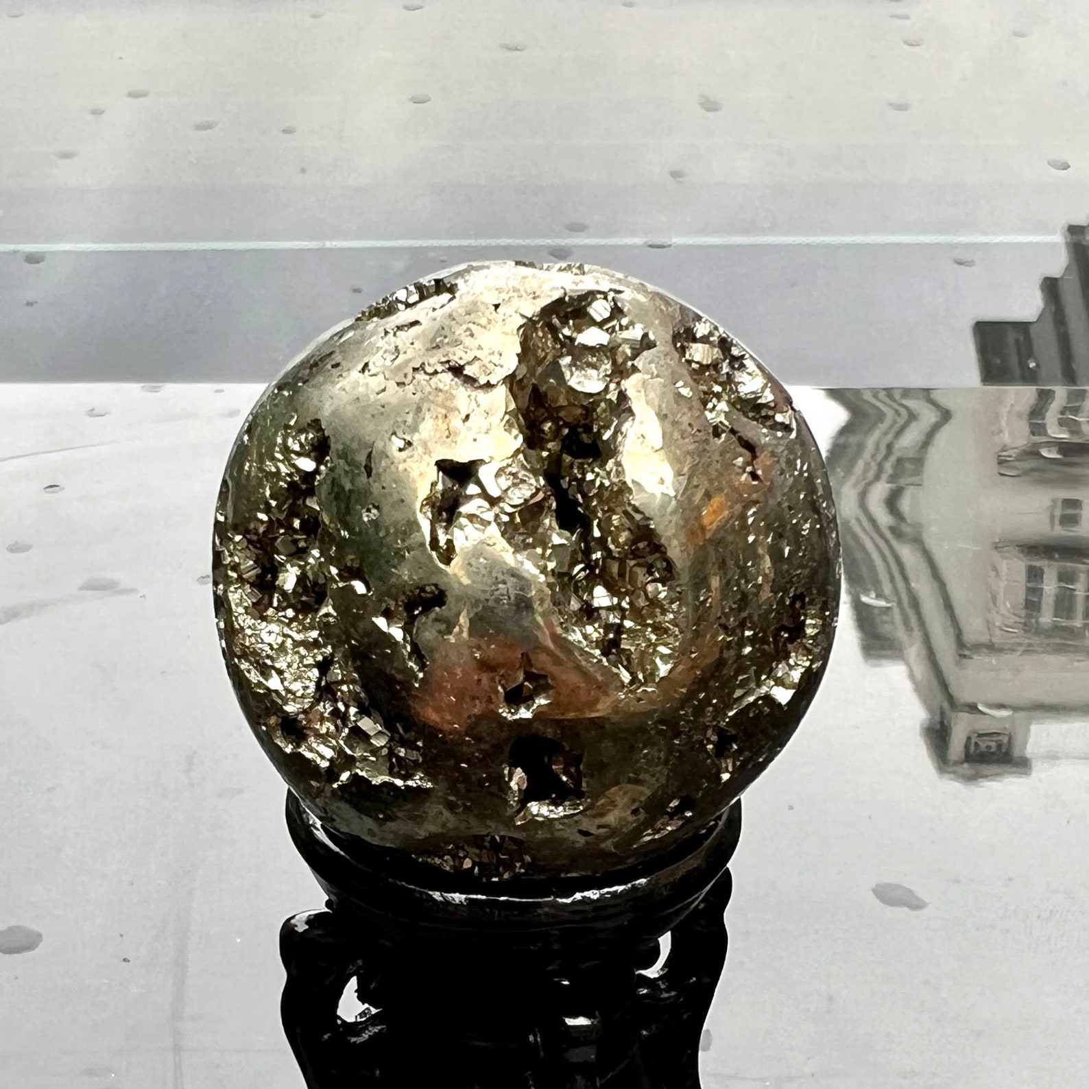 Rare Natural Pyrite Ball ,outstanding Pyrite Sphere Specimen From Peru ...