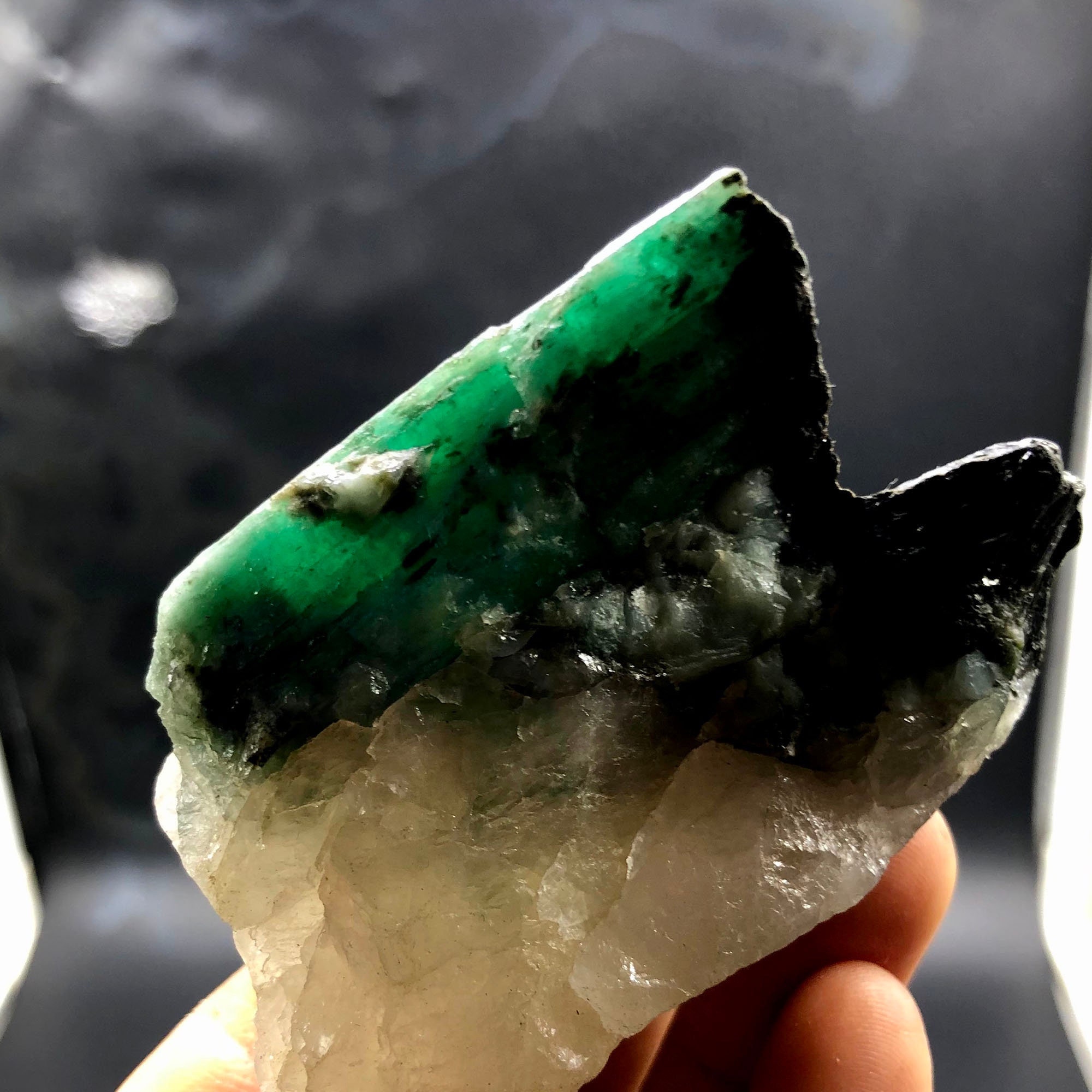 CRYSTAL Natural Emerald Complete Mineral Specimen A1612 - Etsy