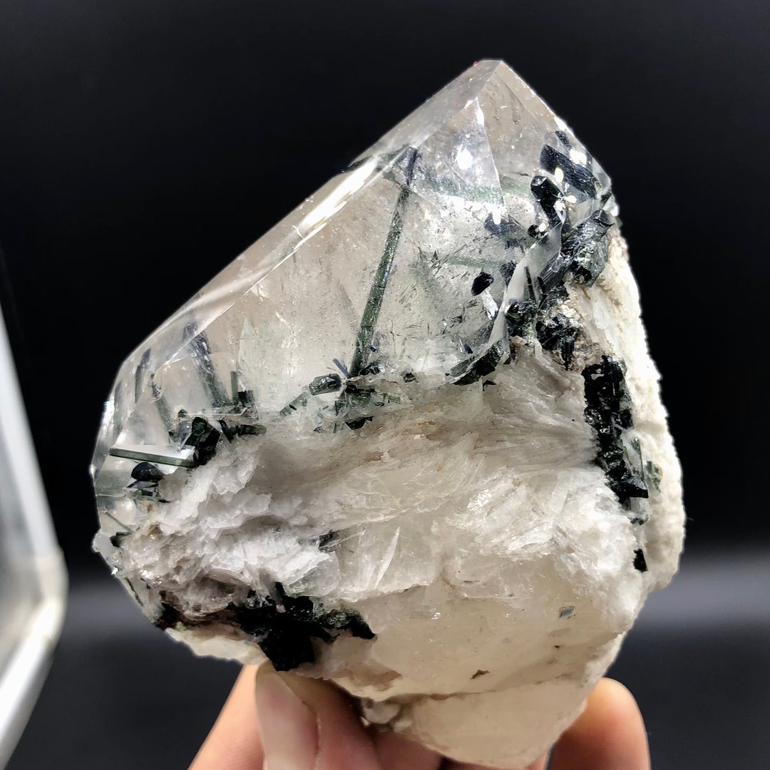 Crystal Natural Verdelite Quartz Crystal Mineral Specimen,tourmaline ...