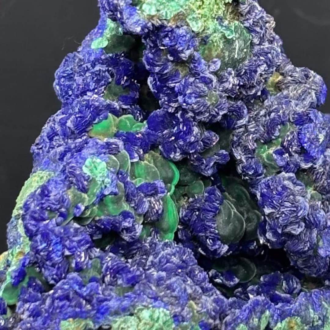Natural Blue Azurite Rose Crystal Flower Mineral Specimen # A2534 - Etsy