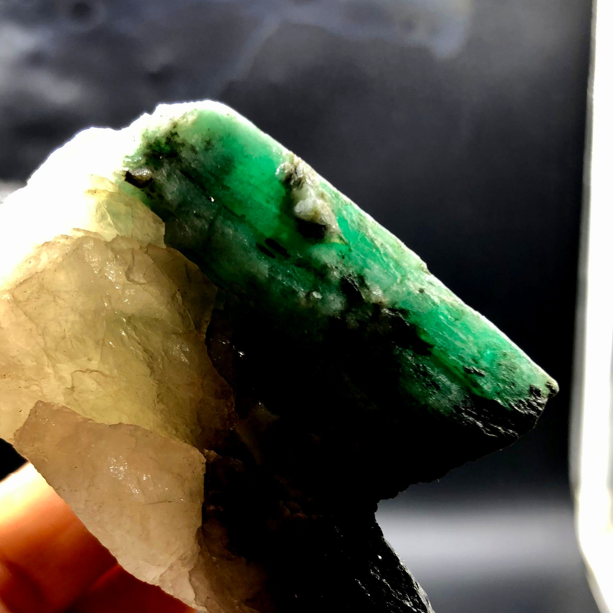 CRYSTAL Natural Emerald Complete Mineral Specimen A1612 - Etsy