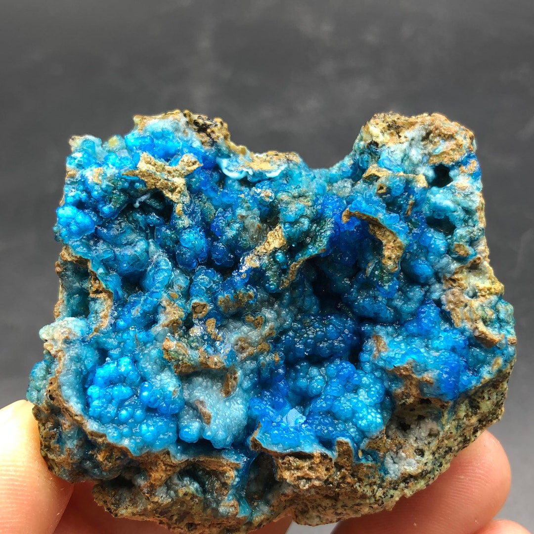 Crystal Gibbsite Natural Blue Gibbsite Specimen Blue Crystal Mineral ...
