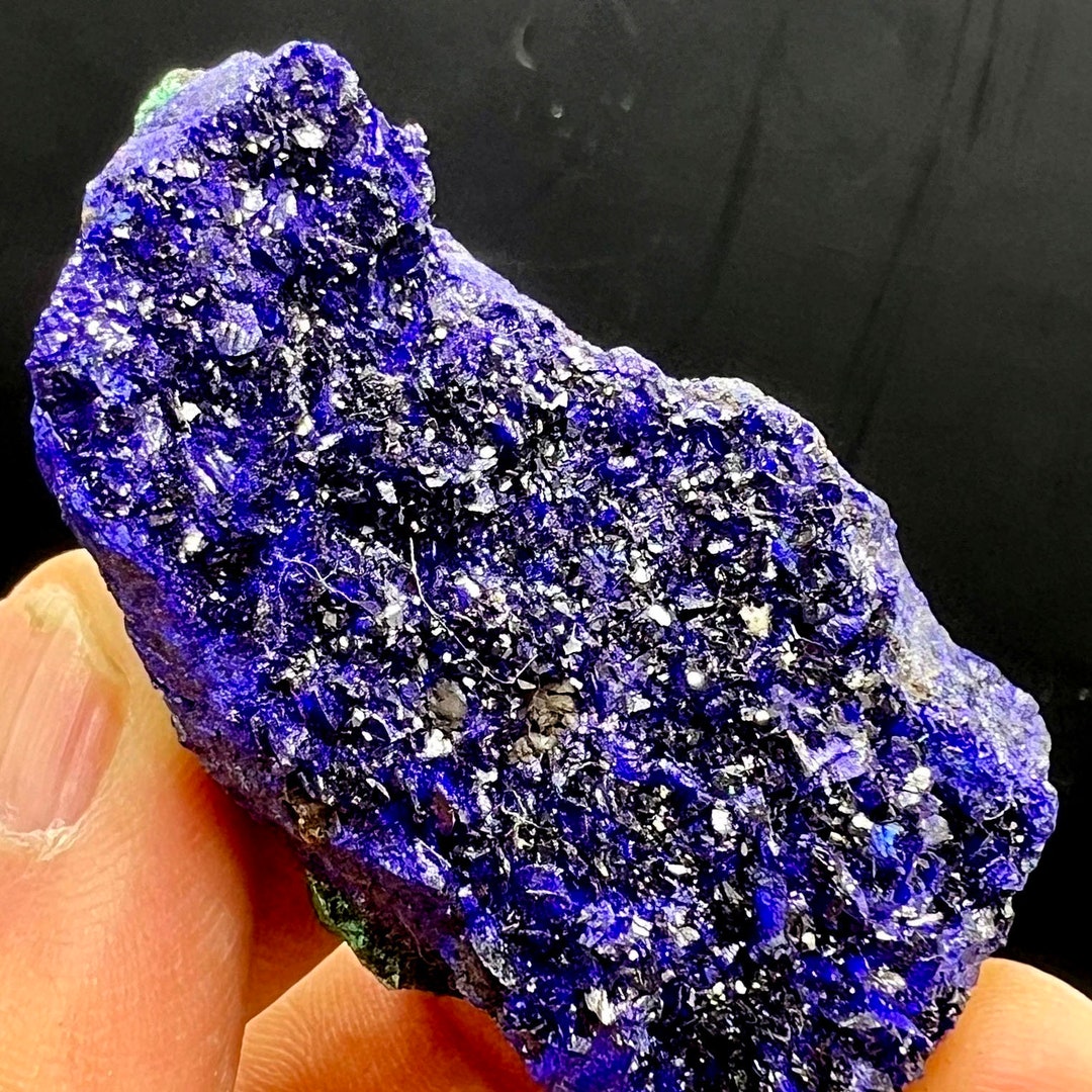 Crystal Sparkly Azurite ，natural Macrocrystal Azurite Green Malachite ...