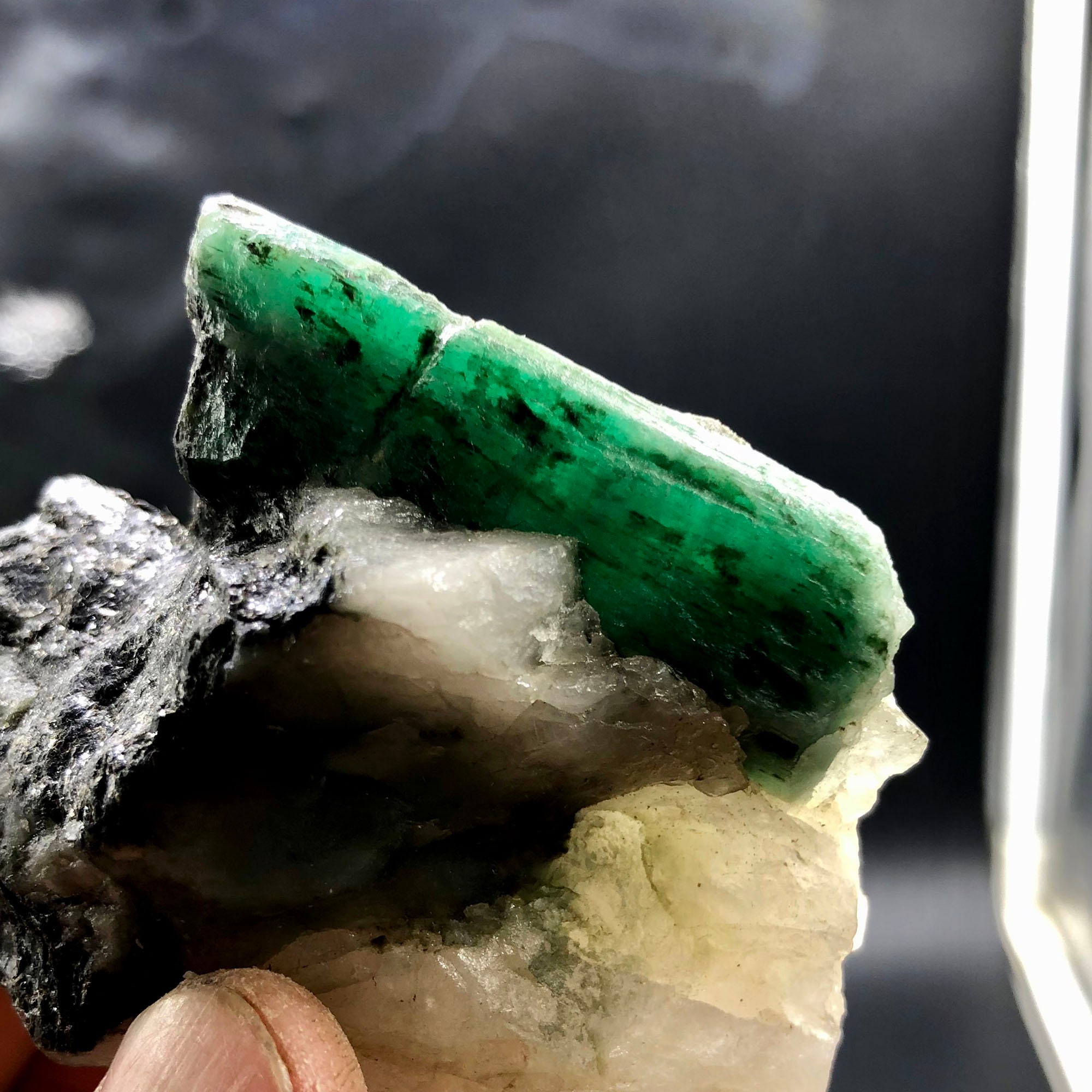 CRYSTAL Natural Emerald Complete Mineral Specimen A1612 - Etsy