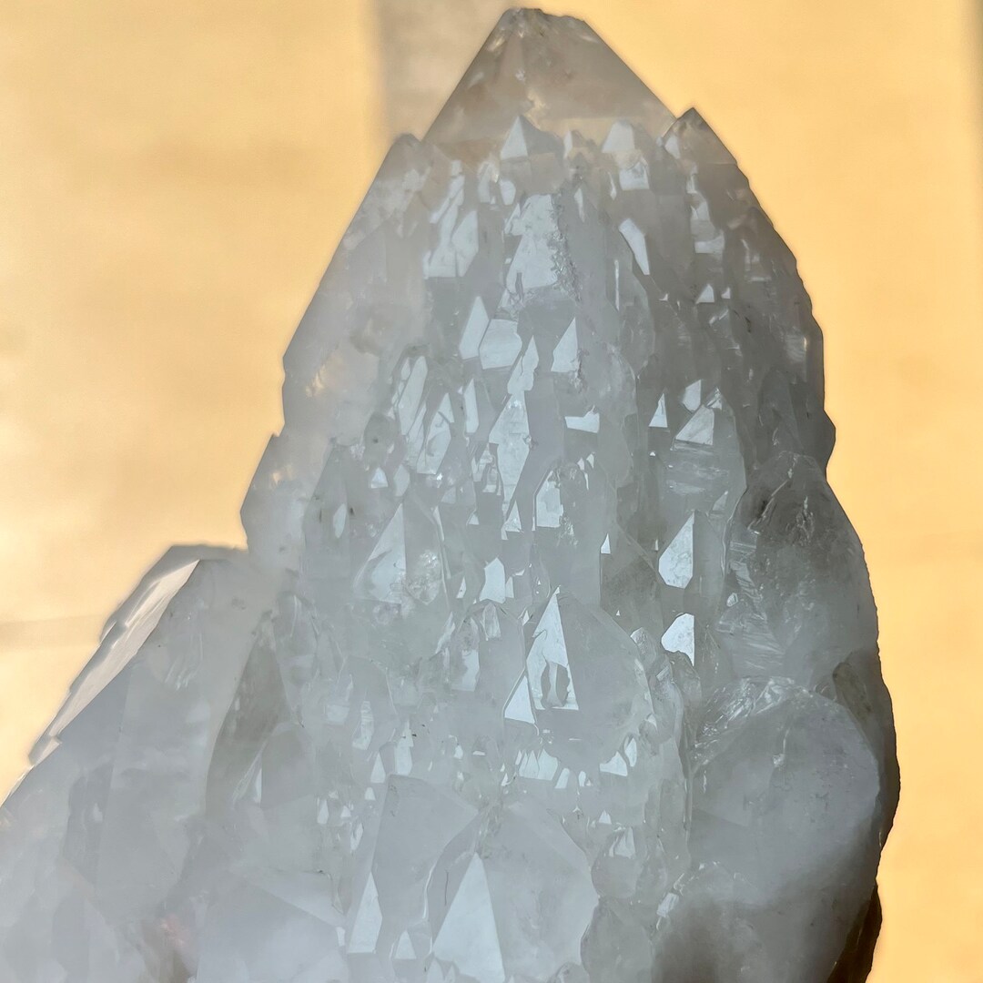 Crystal Natural White Quartz Castle Backbone Crystal Mineral Specimen # ...