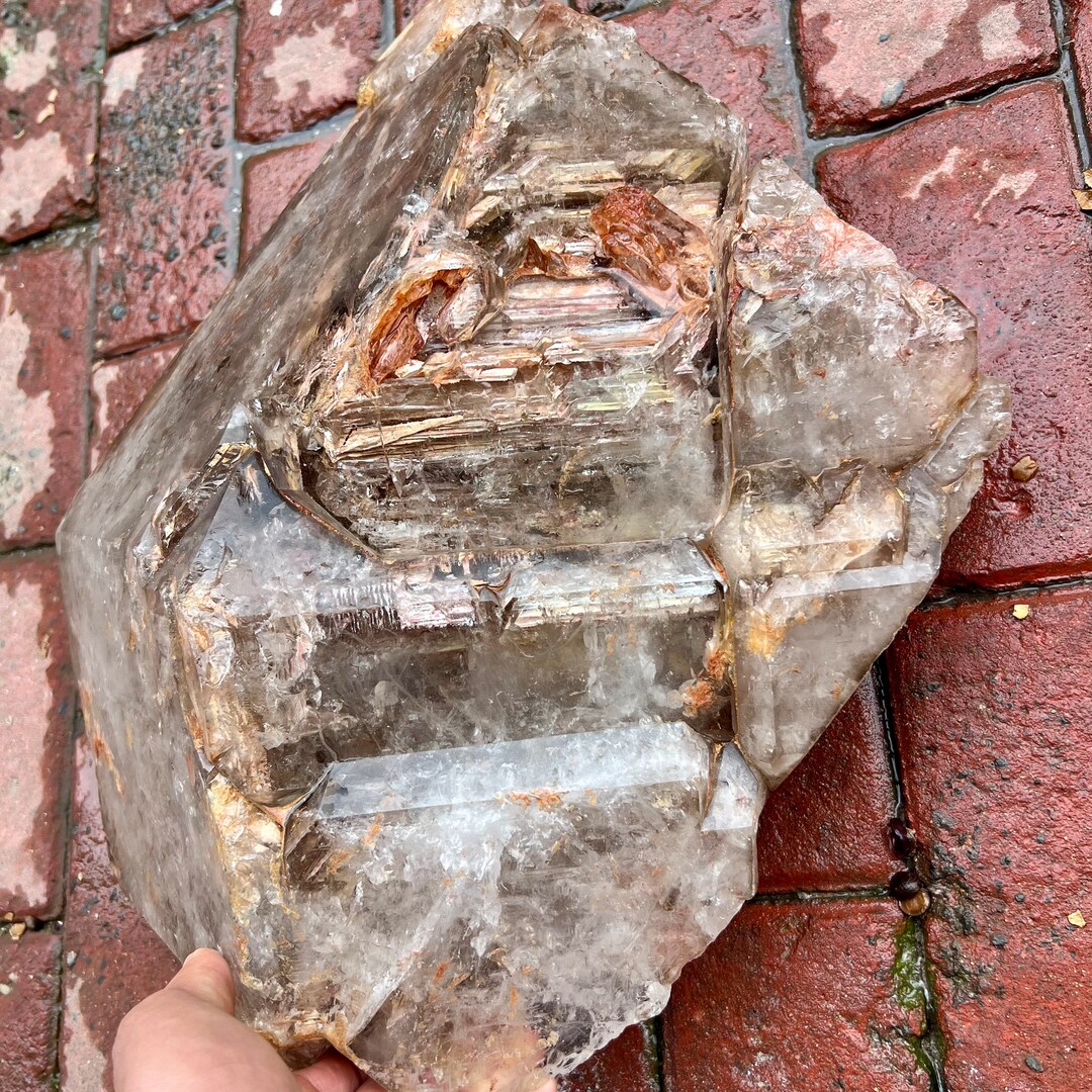 24.5kg Big Crystal Natural Super Seven Crystal Very Rare Human Skeleton ...