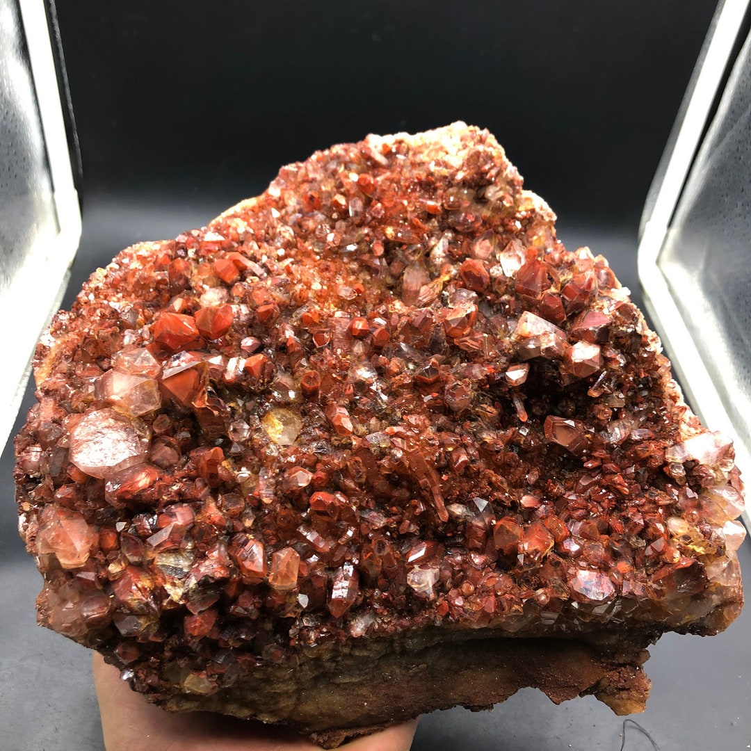 CRYSTAL Natural Red Crystal Clusters，whole Package Laser 23 Crystal ...