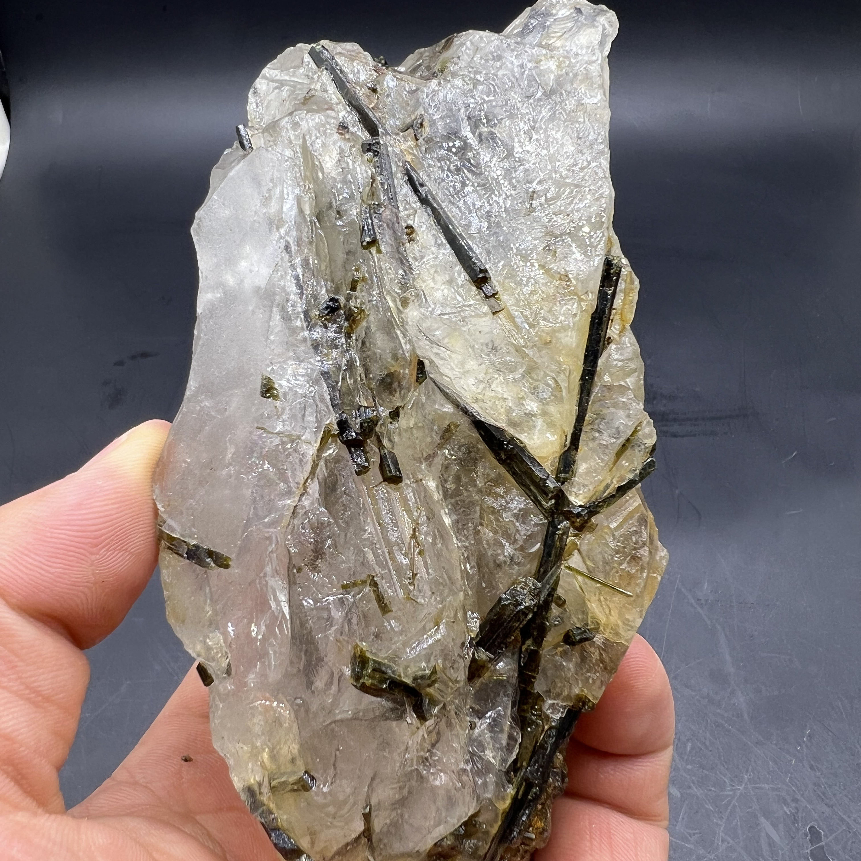 CRYSTAL Natural Verdelite Mineral Specimen/ Green Tourmaline #A2197 - Etsy