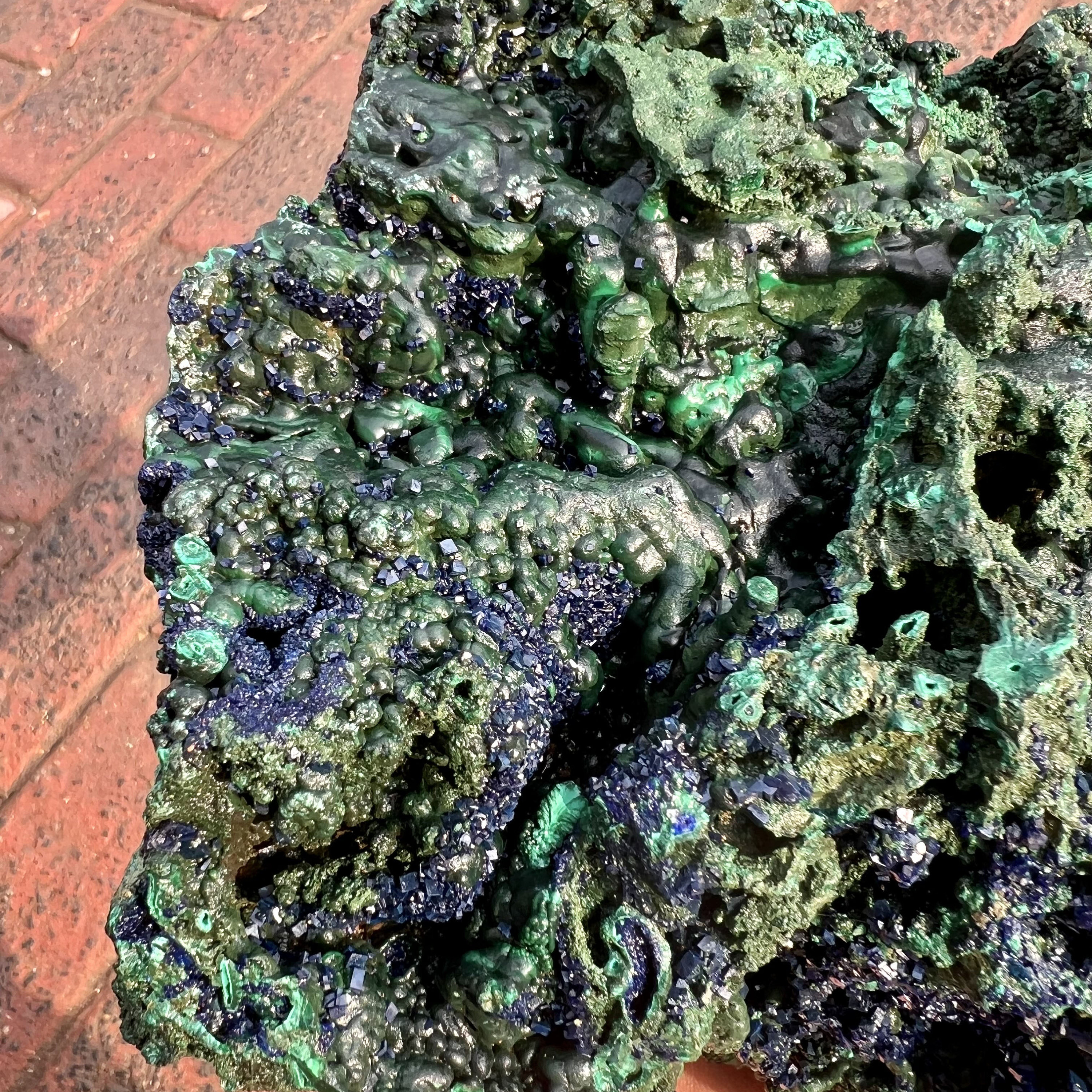 3400g Crystal Sparkly Azurite ，natural Macrocrystal Azurite Green ...