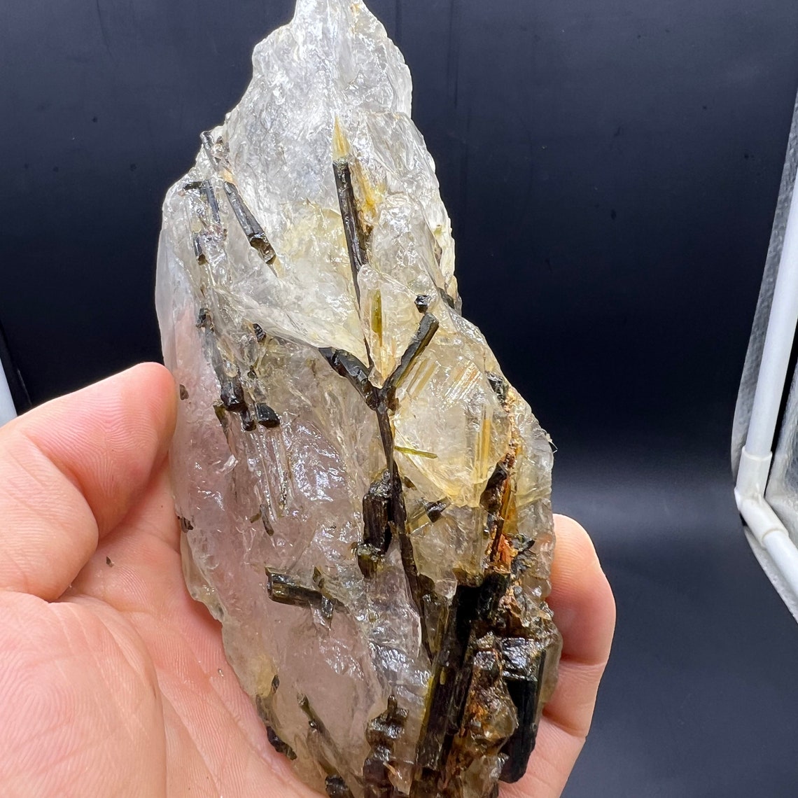 CRYSTAL Natural Verdelite Mineral Specimen/ Green Tourmaline #A2197 - Etsy