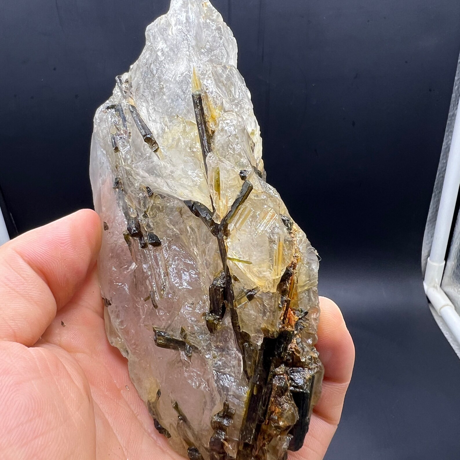 CRYSTAL Natural Verdelite Mineral Specimen/ Green Tourmaline #A2197 - Etsy