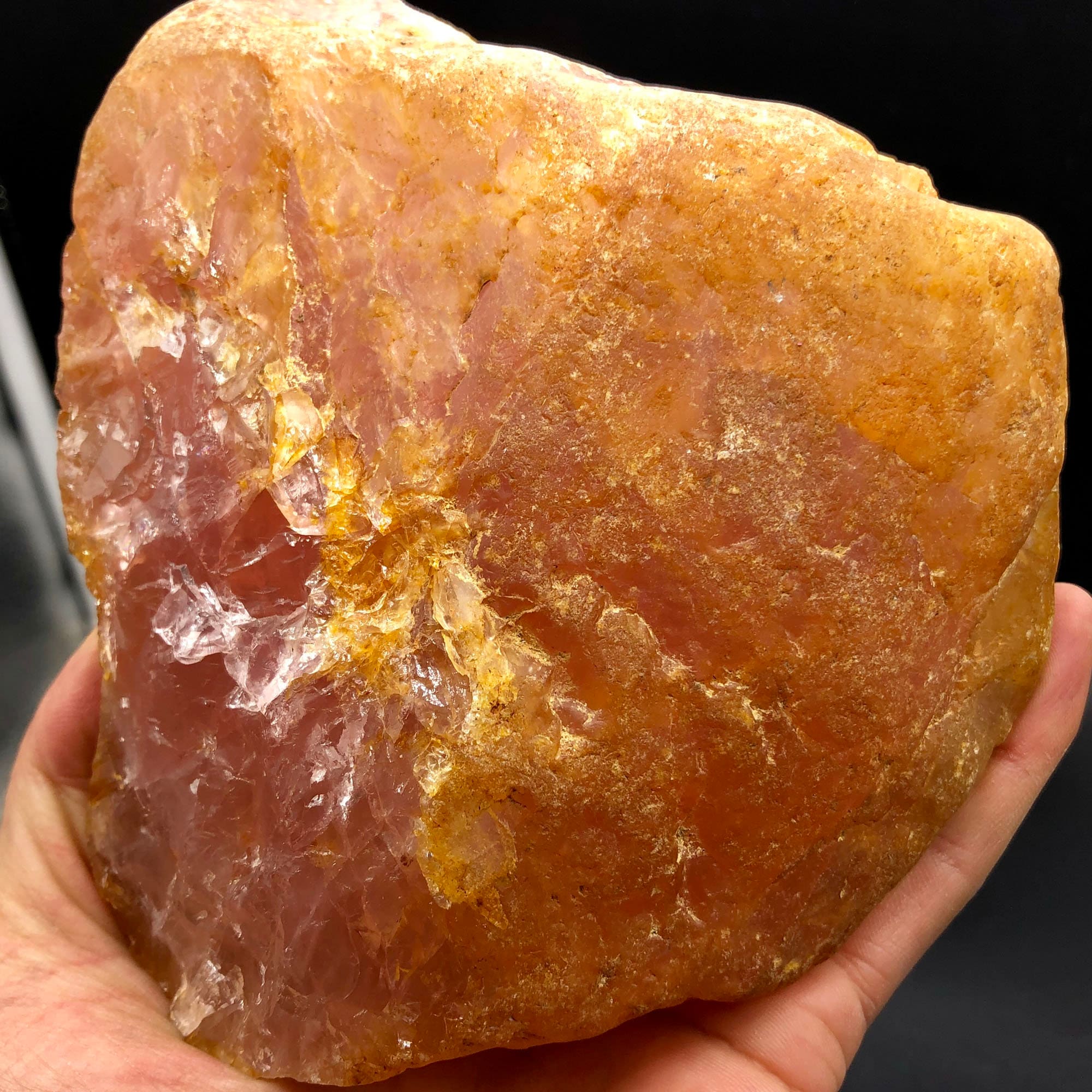 Crystal Pink Hibiscus Stone Natural Pink Crystal Specimen | Etsy