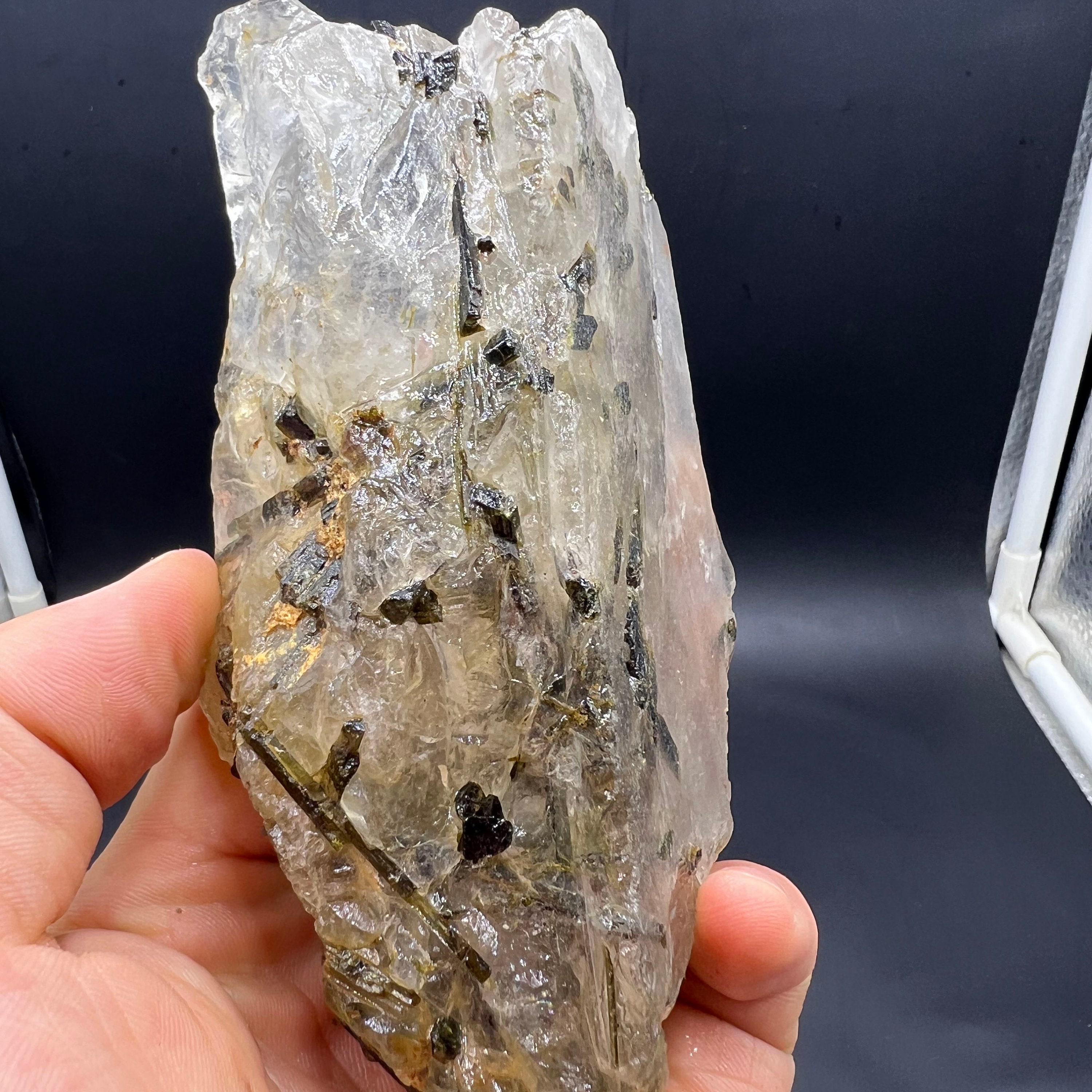 CRYSTAL Natural Verdelite Mineral Specimen/ Green Tourmaline #A2197 - Etsy