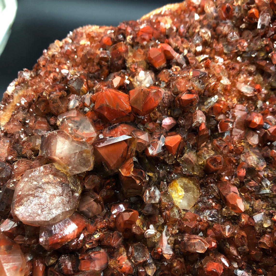 CRYSTAL Natural Red Crystal Clusters，whole Package Laser 23 Crystal ...